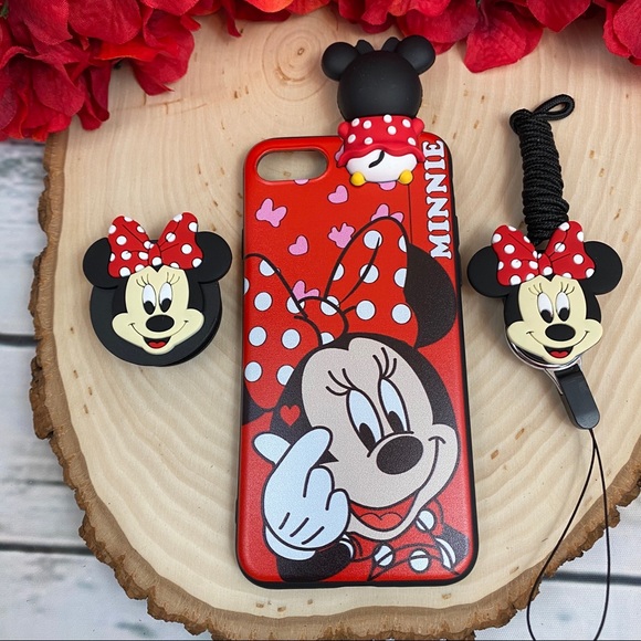 Accessories | Mickey Or Minnie Mouse Iphone Case With Lanyard And Pop ...
